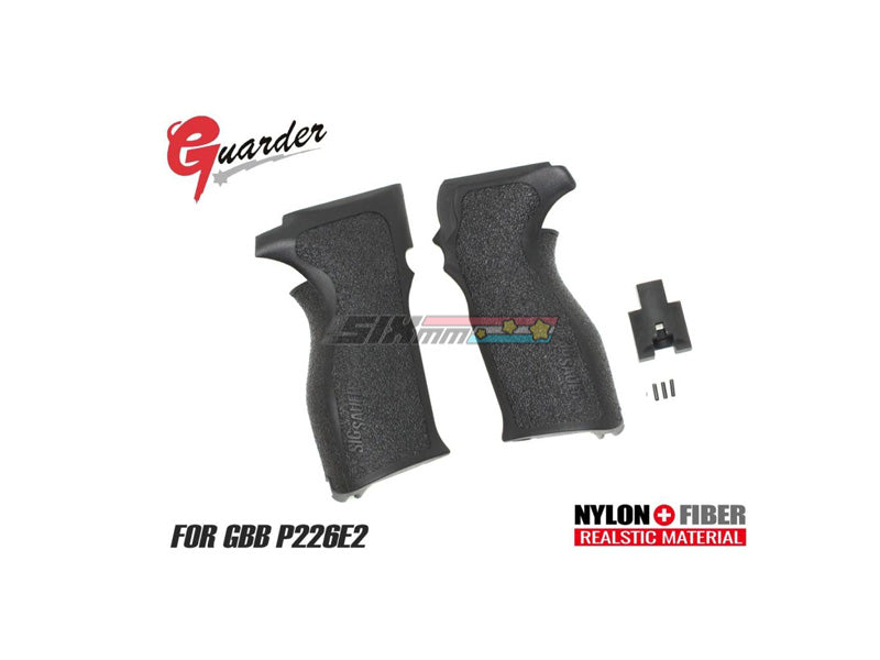 [Guarder] E2 Enhanced Grip [For MARUI/KJ/WE P226][BLK] – SIXmm (6mm)