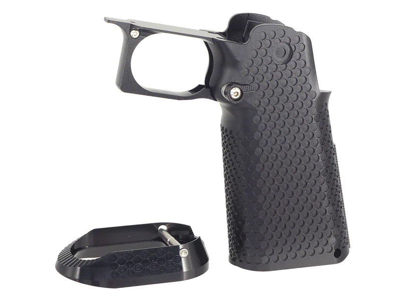 [5KU] CNC Aluminium Lower Frame Grip[Dot Texture][For Tokyo Marui HI C ...