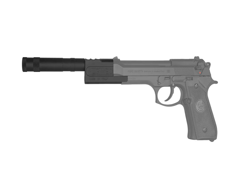 [Army Force] ALGIMEC Style Compensator w/Suppressor [for M9 Airsoft][A ...