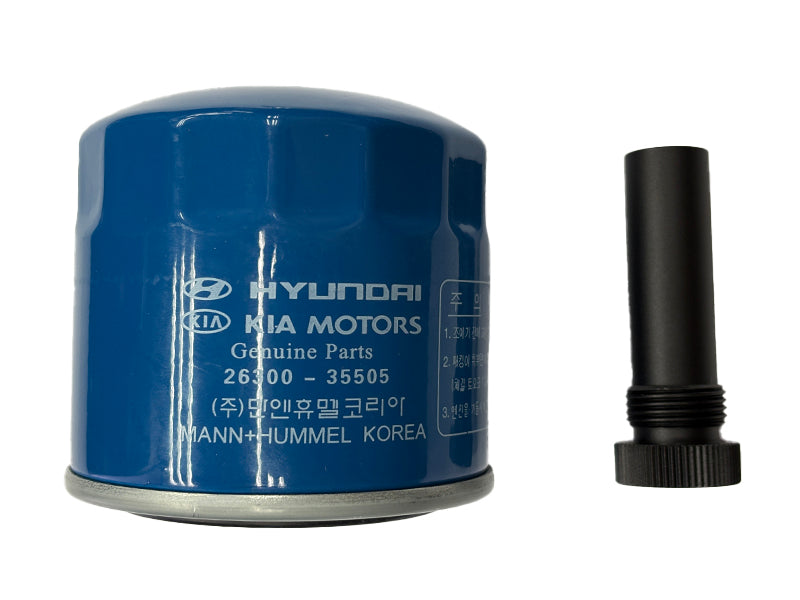 [GG] Hyundai Style Oil Filter Mock Suppressor[-14mm CCW][BLU] – SIXmm (6mm)