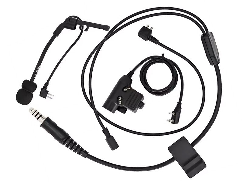 [Tac-Sky] Military Microphone U94PTTK head + Y line combination [Long ...
