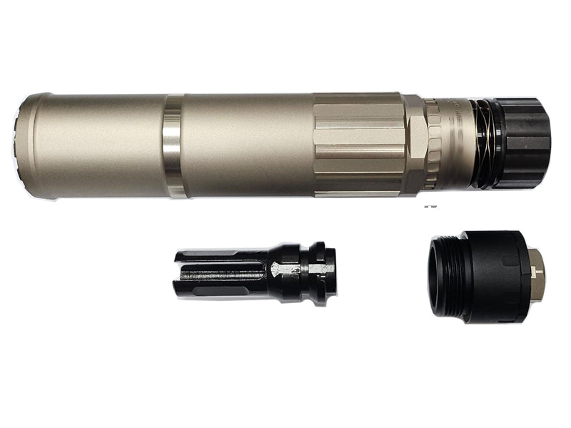 [MadDog] CGS QD Dummy Silencer With DA Flash Hider[14mm CCW] [Titanium ...