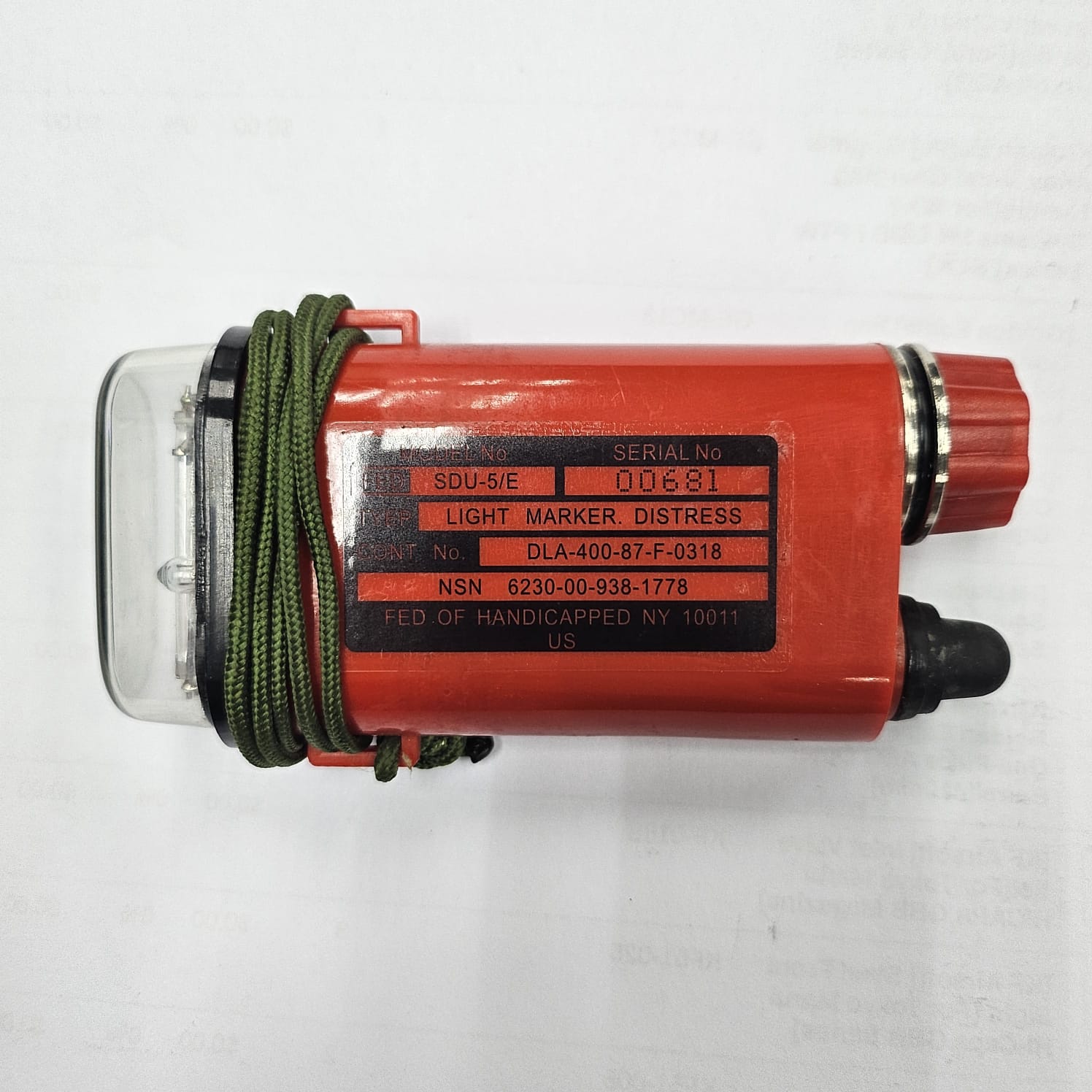[MadDog] Functional REPRO SDU-5/E Strobe Light[Use with CR123A Battery ...