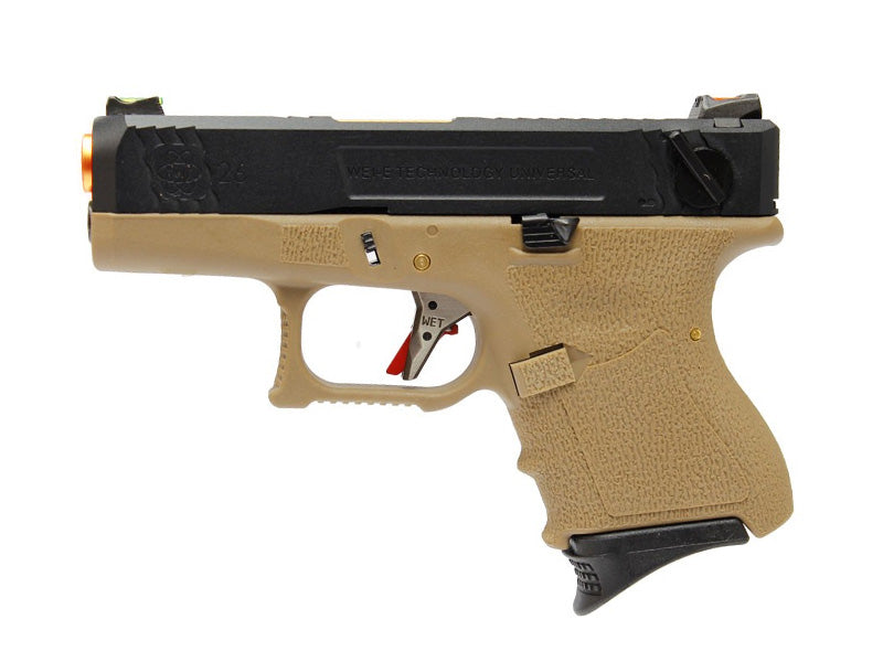 [WE-Tech] Custom SAI Style 26 T6 Airsoft GBB Pistol[BLK/ GD / TAN ...