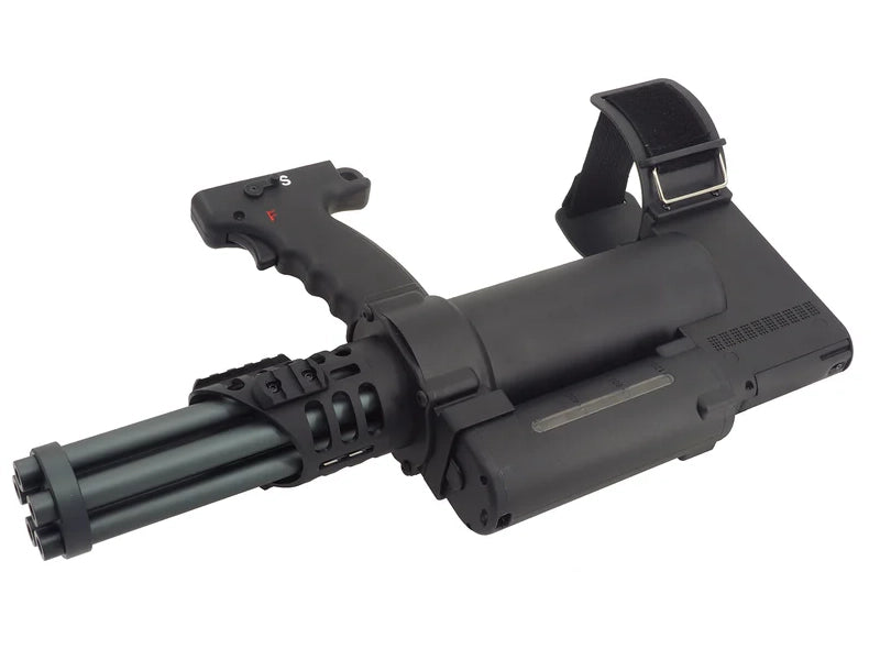 [WELL Pro] Arm-Mounted Rotary Airsoft LMG Minigun – SIXmm (6mm)