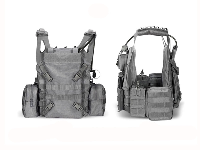 [Yakeda] MOLLE Tactical Vest [Grey] – SIXmm (6mm)