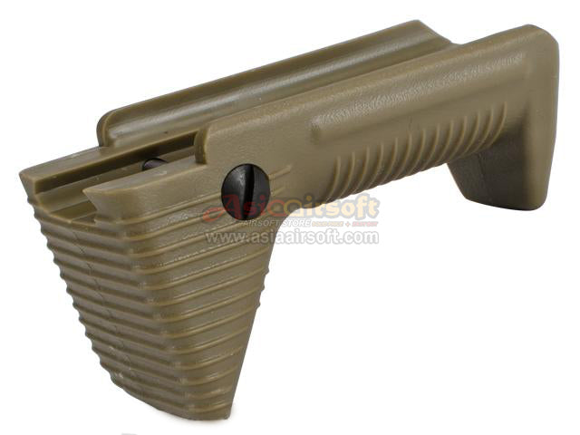 [APS] Dynamic Hand Stop Polymer Angled Airsoft Foregrip[DE] – SIXmm (6mm)