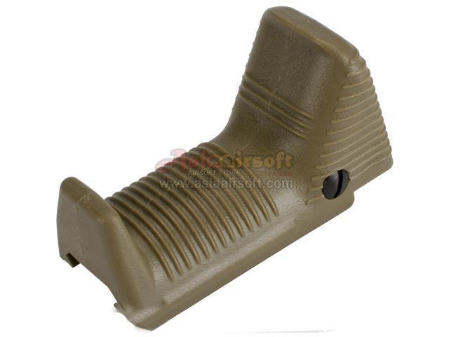 [APS] Dynamic Hand Stop Polymer Angled Airsoft Foregrip[DE] – SIXmm (6mm)