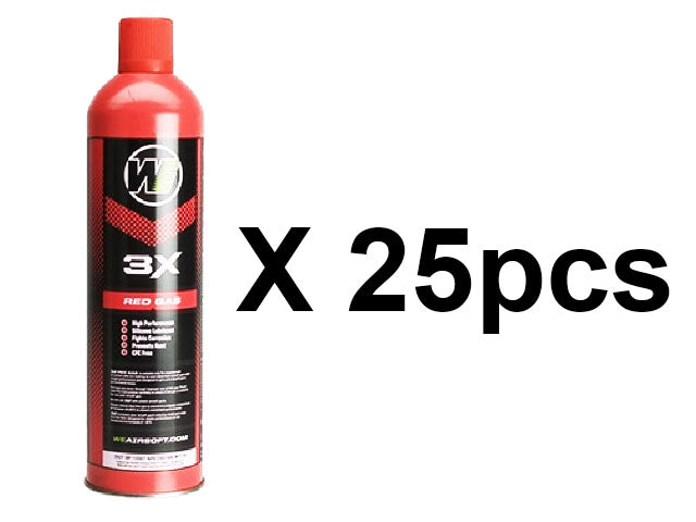 [WE-Tech] Airsoft Premium "3X" High Performance Red Gas[1100ml][25pcs ...