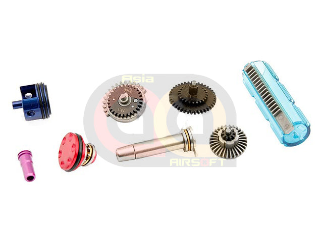 [SHS] 13:1 AK AEG Gear Set + High Quality 15 Steel Teeth Piston [Versi ...