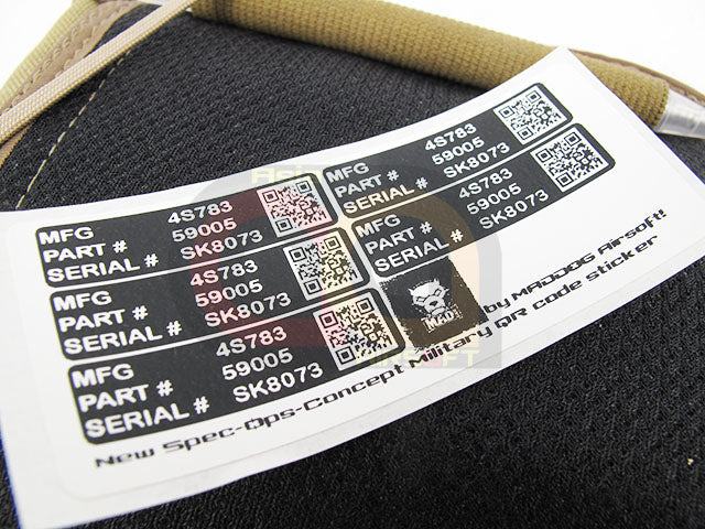 [MadDog] New Spec-Ops-Concept Military QR code sticker – SIXmm (6mm)