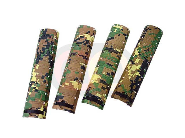 [Energy] Armor RIS RAS Rail Cover Panel 4pcs Set [Digital Woodland Cam ...