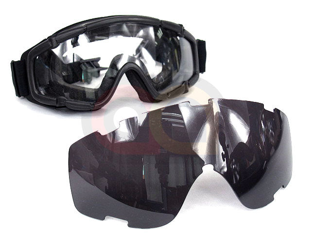 [Army Force] OK SI Tactical Goggles with 2 Lens [for Helmet][BLK ...