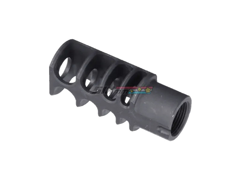 [5KU] Steel RRD-4C Slim Airsoft Muzzle Brake[For GHK / LCT AEG / GBB S ...