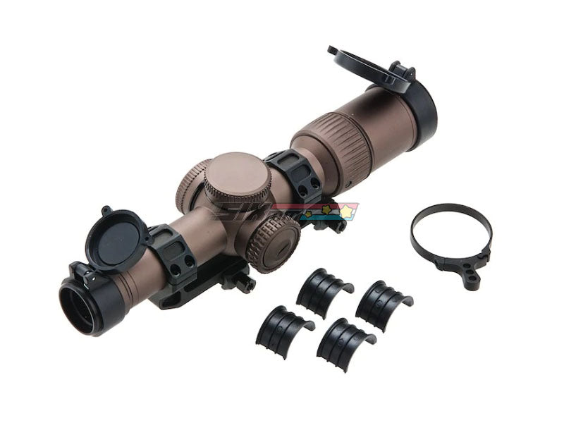 [ARES] 1-6 x 24 Illuminated RAZOR HD Airsoft Scope W/ GEI Scope Mount ...