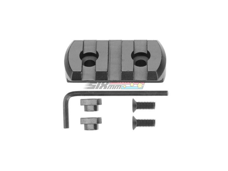 [GG] Aluminium 3 Slots Picatinny Rail [For M-LOK System][BLK] – SIXmm (6mm)