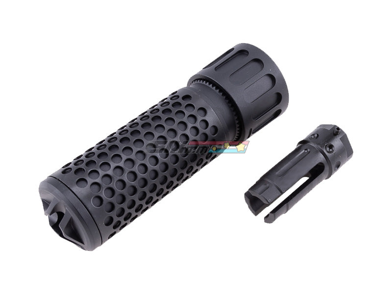[GG] QDC CQC Silencer with QD Flash Hider 128mm[-14mm CCW] – SIXmm (6mm)