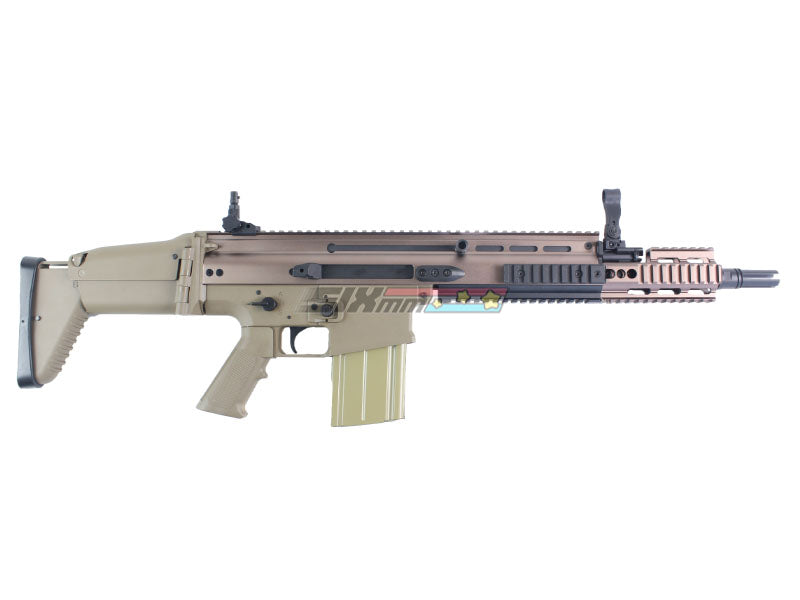 [BELL] SCAR-H Airsoft AEG DMR Rifle W/ M1913 Extended Handguard][Tan ...