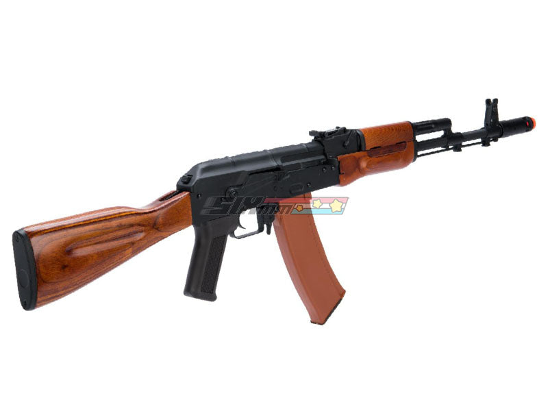 [CYMA] AK74 Airsoft AEG Rifle[W/ Stamped Steel Receiver & Real Wood Fu ...