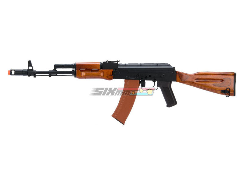 [CYMA] AK74 Airsoft AEG Rifle[W/ Stamped Steel Receiver & Real Wood Fu ...