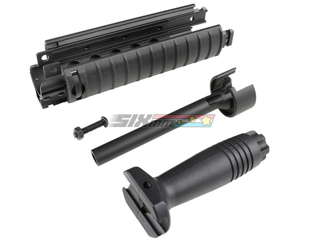 [CYMA] KAC Style MP5 Rail Cover Handguard W/Foregrip And Outer Barrel ...