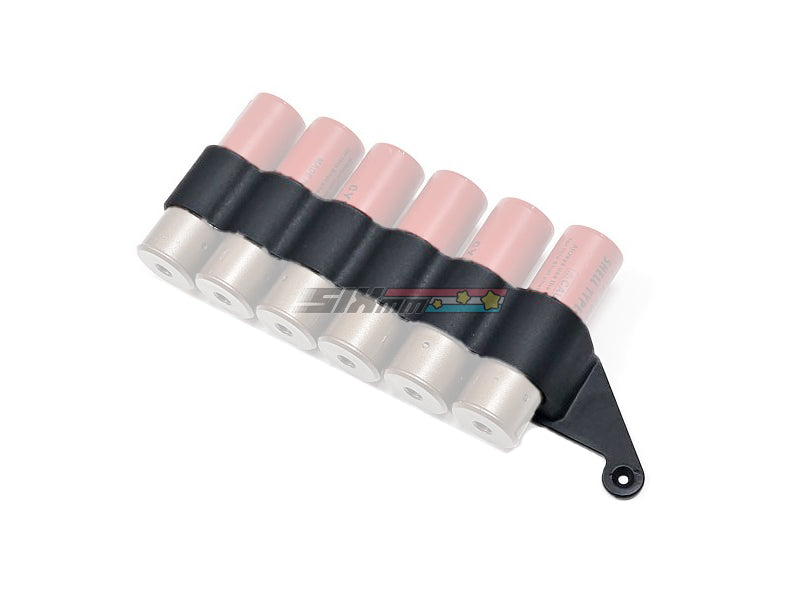 [CYMA] M870 Shotgun Metal 6 rounds Shells Holder[6rds Shells][BLK ...