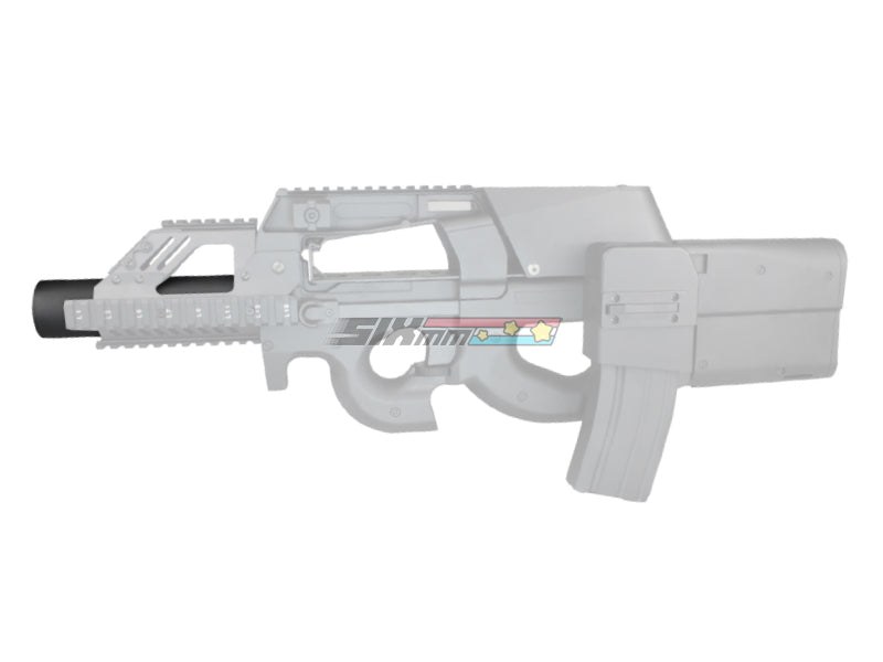 [CYMA] P90 Full Metal Dummy Silencer[-14mm CCW][BLK] – SIXmm (6mm)