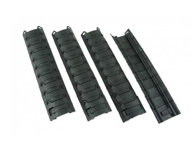 [DBoys] 20mm RIS Sectional Armor Rail Cover Panel[4pcs][BLK] – SIXmm (6mm)