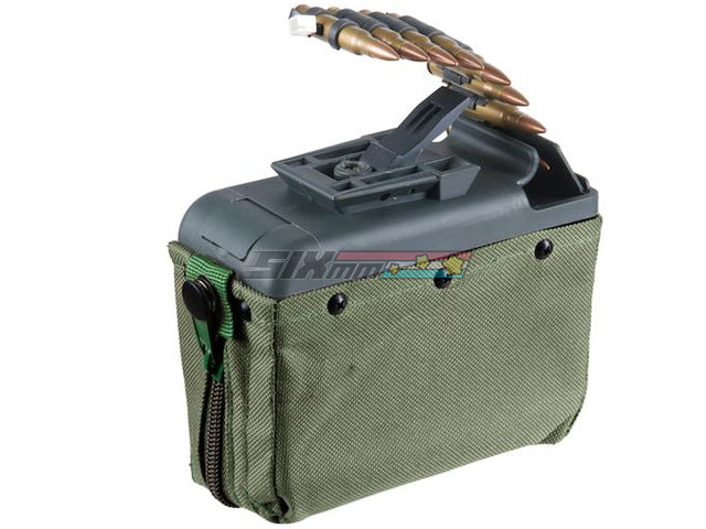 [ARES] LMG Box 1100rd Magazine [Green] – SIXmm (6mm)
