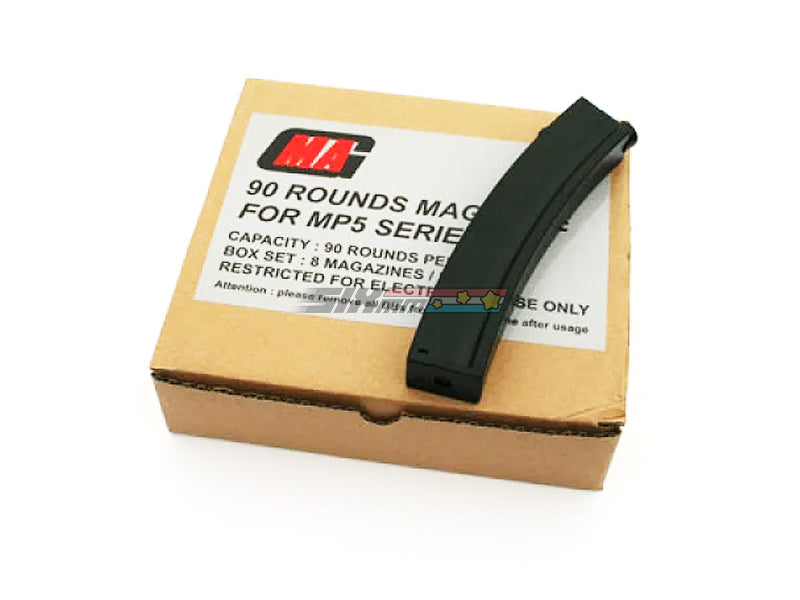 [MAG] MP5 Plastic Magazine Box Set[8pcs/set][90rds] – SIXmm (6mm)