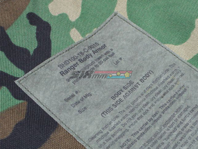 [Idiot Tailor] Replica Ranger Body Armor RBA Vest[Woodland][Large ...