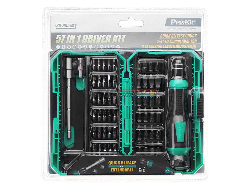 [Pro'sKit] 57 in 1 Driver Kit – SIXmm (6mm)
