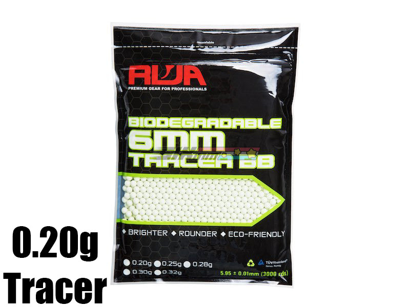 [RWA] 6mm Airsoft Glow In Dark Tracer BBs[PLA Bio BB][0.20g[3000rds][G ...