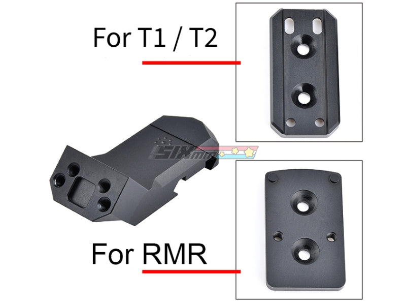 [WADSN] Airsoft Aluminium Offset T1 / T2 / RMR 20mm Picatinny mount ba ...
