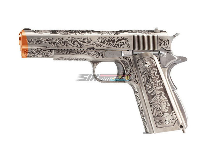 [WE-Tech] 1911 Classic Floral Pattern Gas Blowback Pistol – SIXmm (6mm)