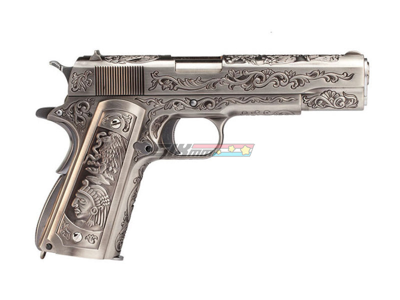 [WE-Tech] 1911 Classic Floral Pattern Gas Blowback Pistol – SIXmm (6mm)