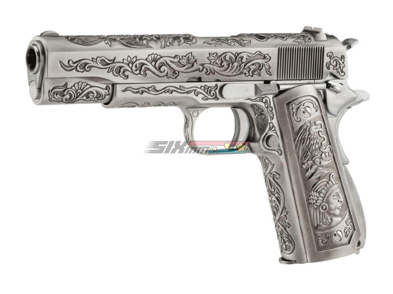 [WE-Tech] 1911 Classic Floral Pattern Gas Blowback Pistol – SIXmm (6mm)