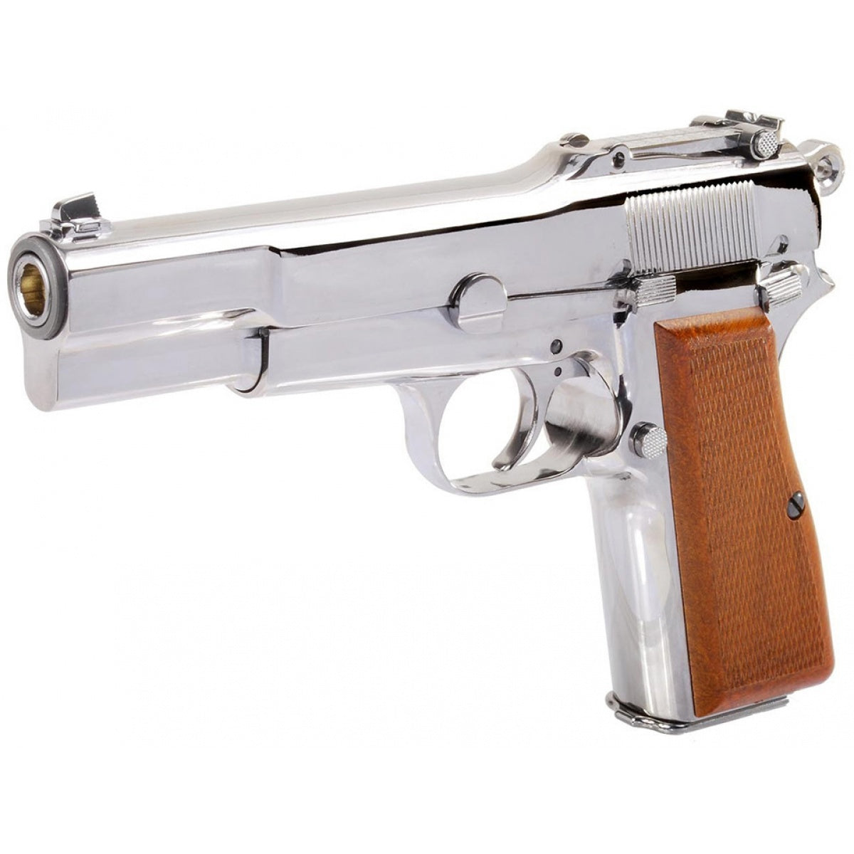 [WE-Tech] Full Metal Browning Hi-Power M1935 GBB Pistol[Chromed Plated ...