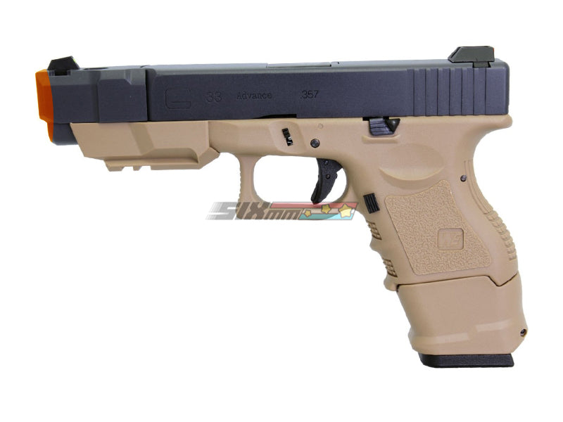 [WE-Tech] G33 Advanced Airsoft GBB Pistol[Metal Slide, DE] – SIXmm (6mm)