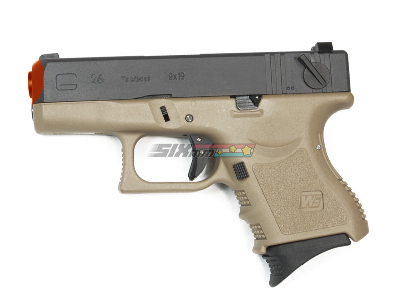 [WE-Tech] Model 26 GBB Airsoft Pistol Gun with Metal Slide [DE] – SIXmm ...