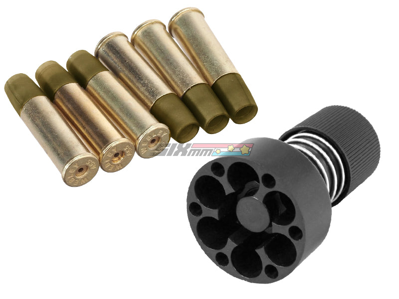 [WELL] 6mm Shell For Well Webley MK VI .455 Revolver[6pcs] – SIXmm (6mm)
